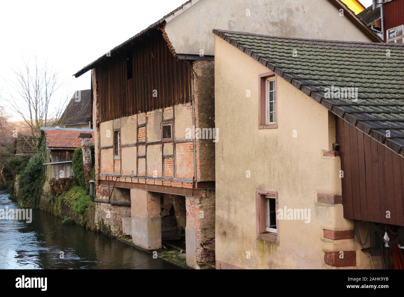 Historisches Gebäude im Zentrum von Schopfheim im Schwarzwald Stock ...