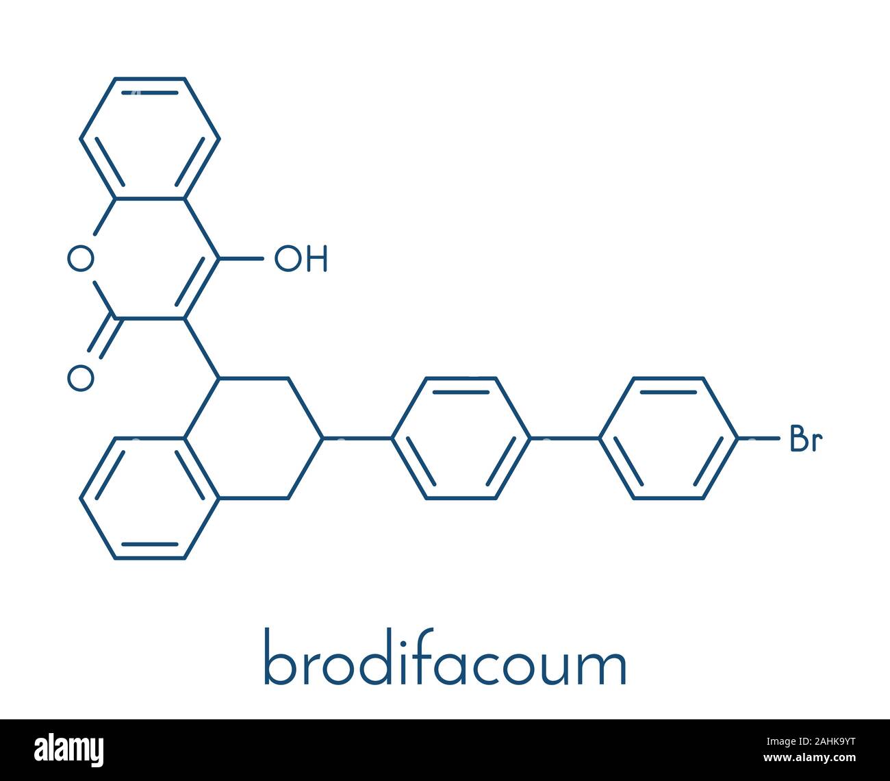 Brodifacoum rodenticide molecule Stock Vector Images - Alamy