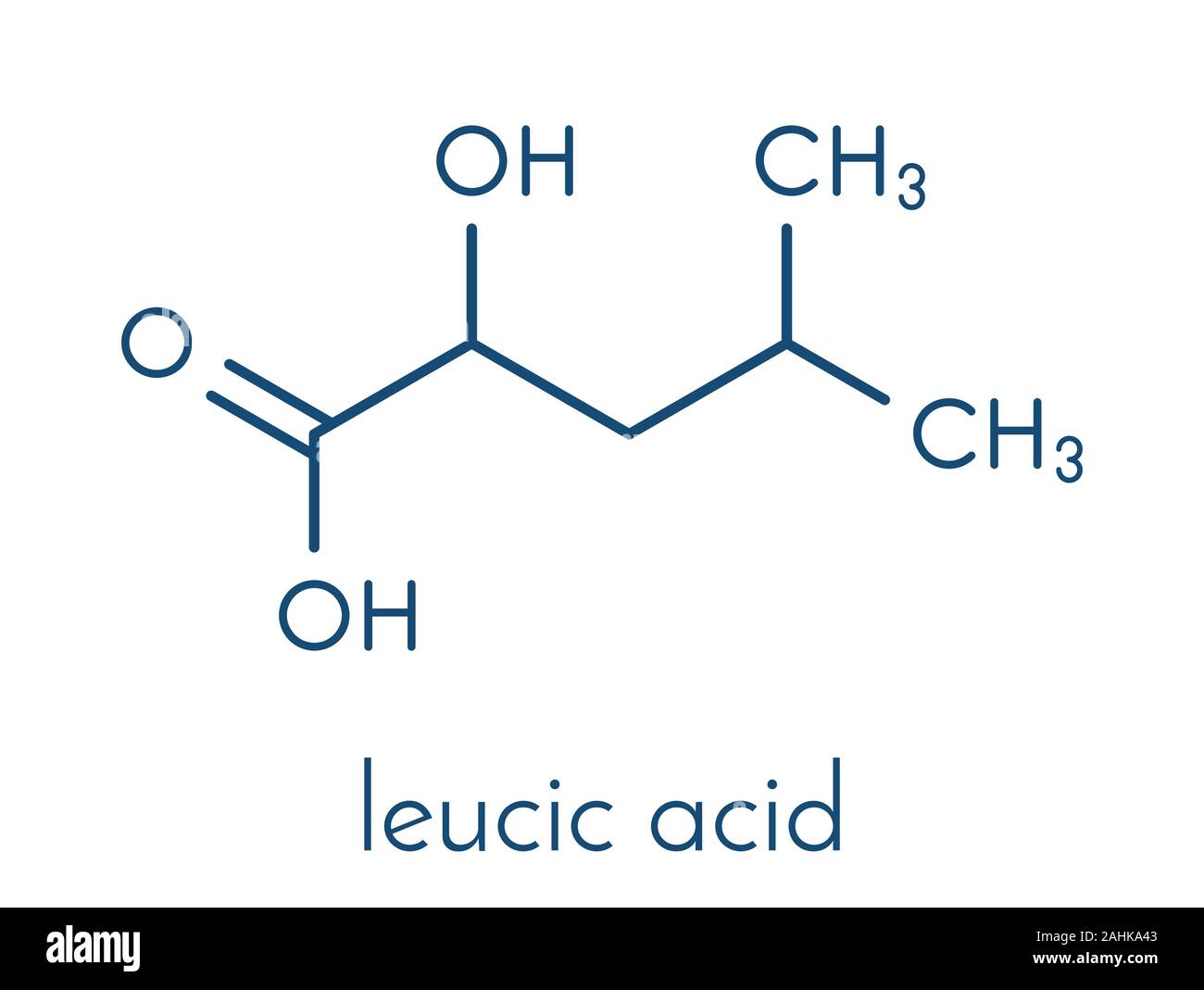 Leucic acid molecule Stock Vector Images - Alamy