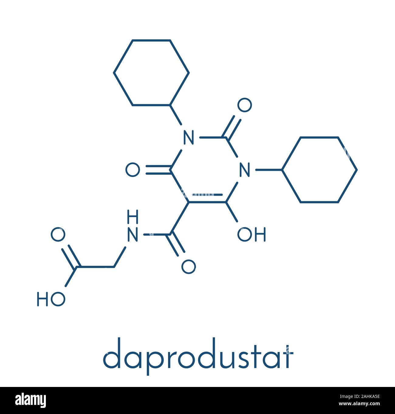 Daprodustat drug molecule Stock Vector Images - Alamy