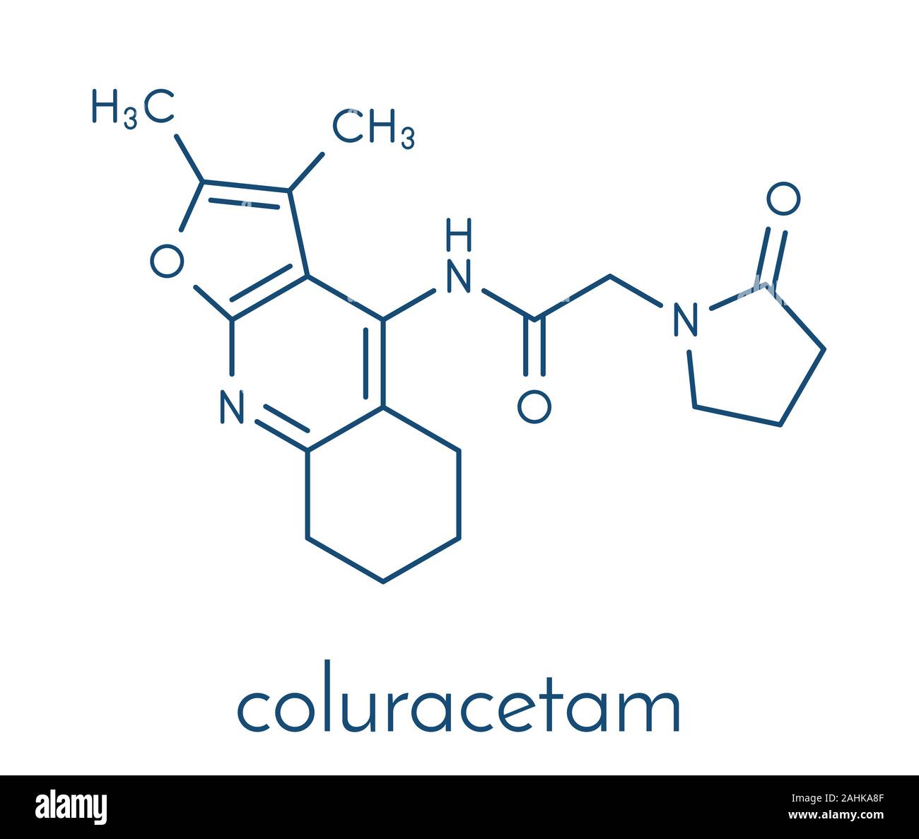 Coluracetam Skeletal formula Stock Vector Image & Art - Alamy
