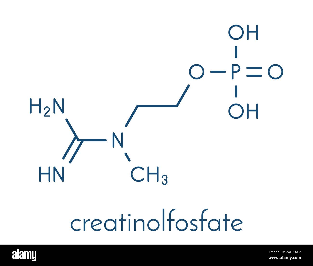 Creatinol-O-Phosphate or COP molecule. Skeletal formula Stock Vector ...