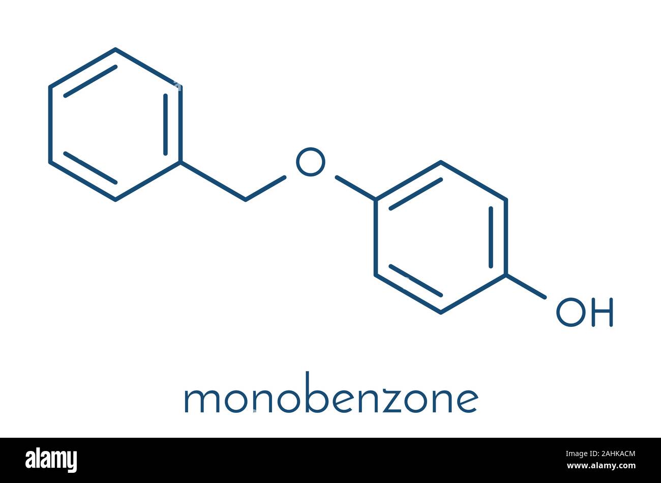 Monobenzone drug molecule. Skeletal formula Stock Vector Image & Art ...