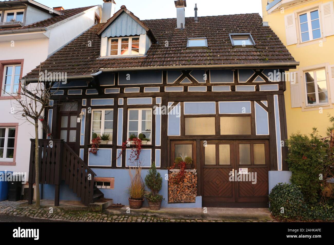 Historisches Gebäude im Zentrum von Schopfheim im Schwarzwald Stock ...