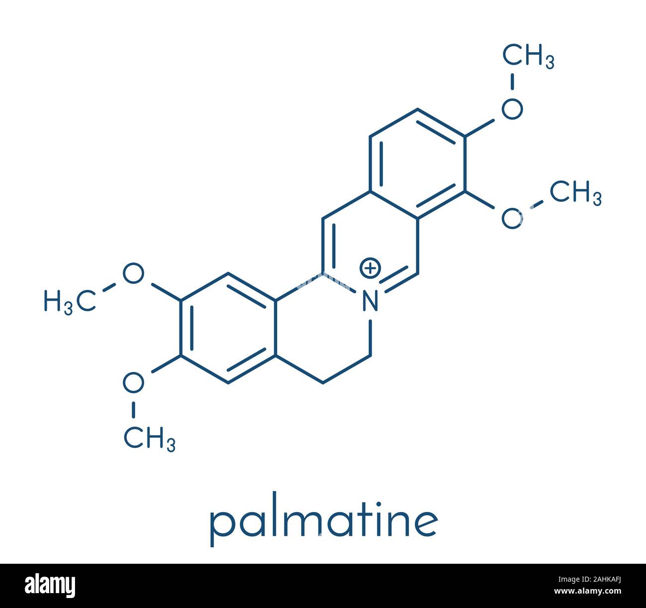 Palmatine herbal alkaloid molecule Stock Vector Images - Alamy