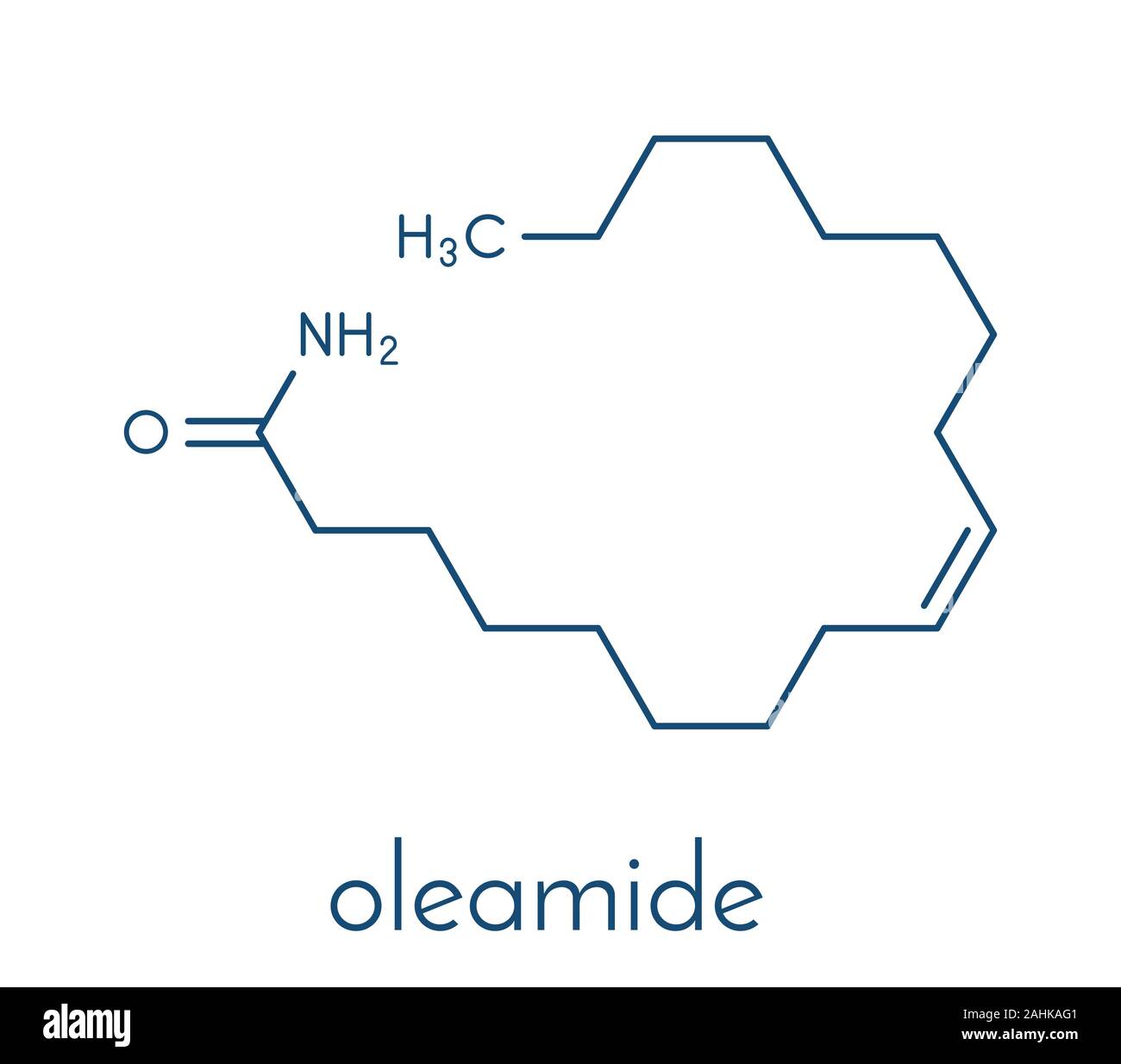 Oleamide molecule. Skeletal formula Stock Vector Image & Art - Alamy