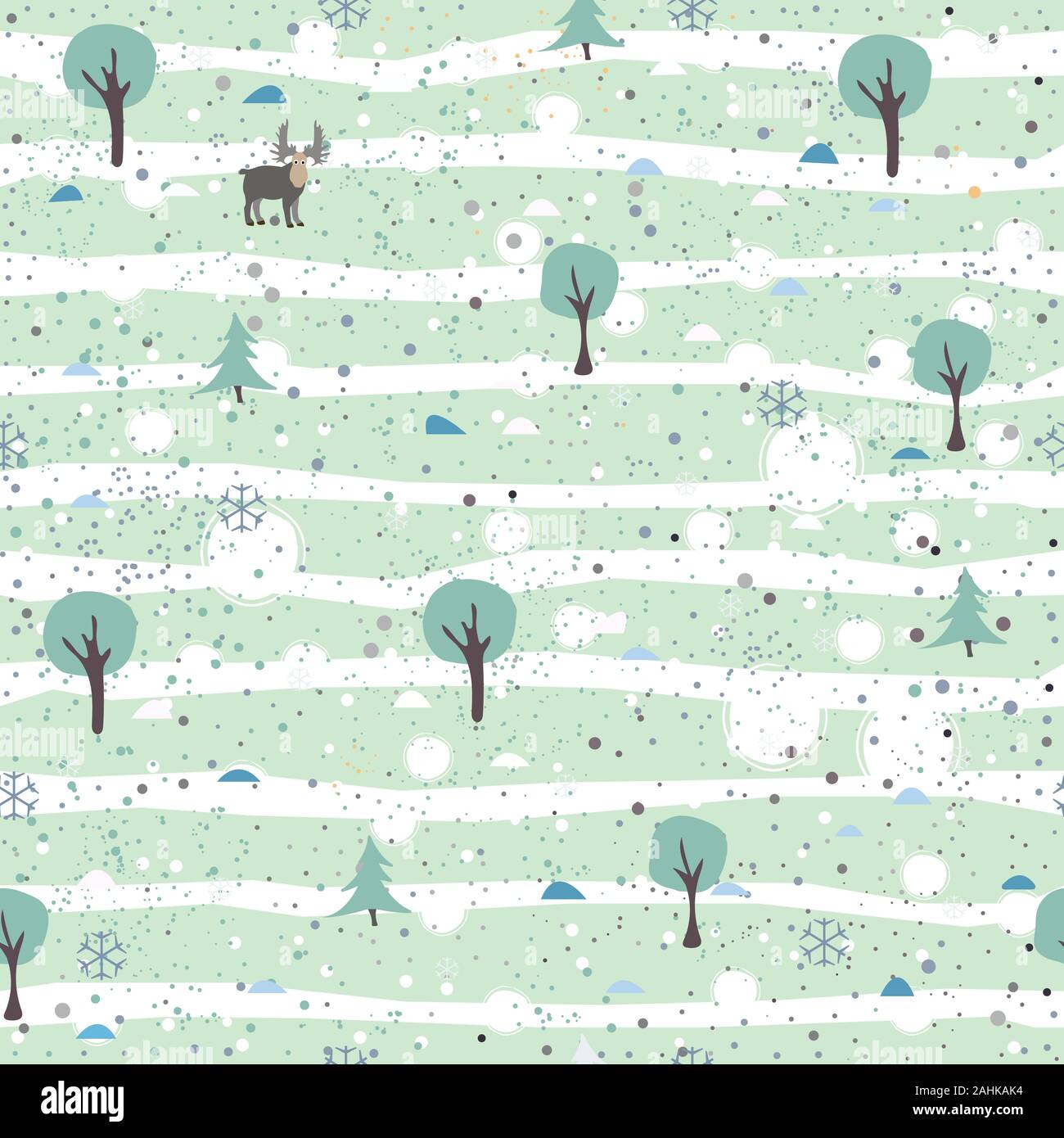 Seamless Smale Sized Tree Pattern. vector Illustration Stock Vector ...