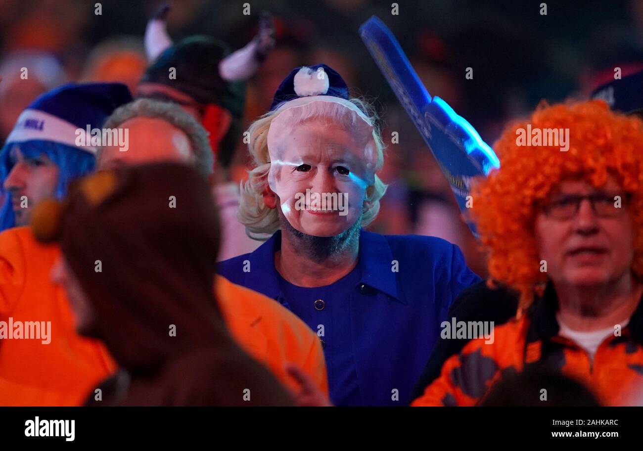 A fan dressed as the Queen during day fifteen of the William Hill World ...