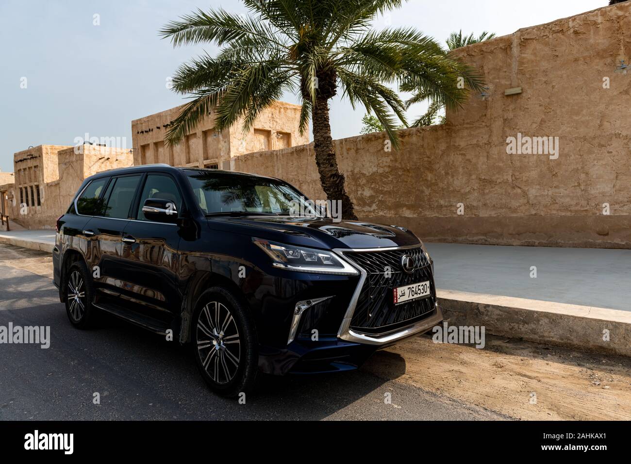 Blue Lexus LX 570 Parked in Desert Stock Photo - Alamy