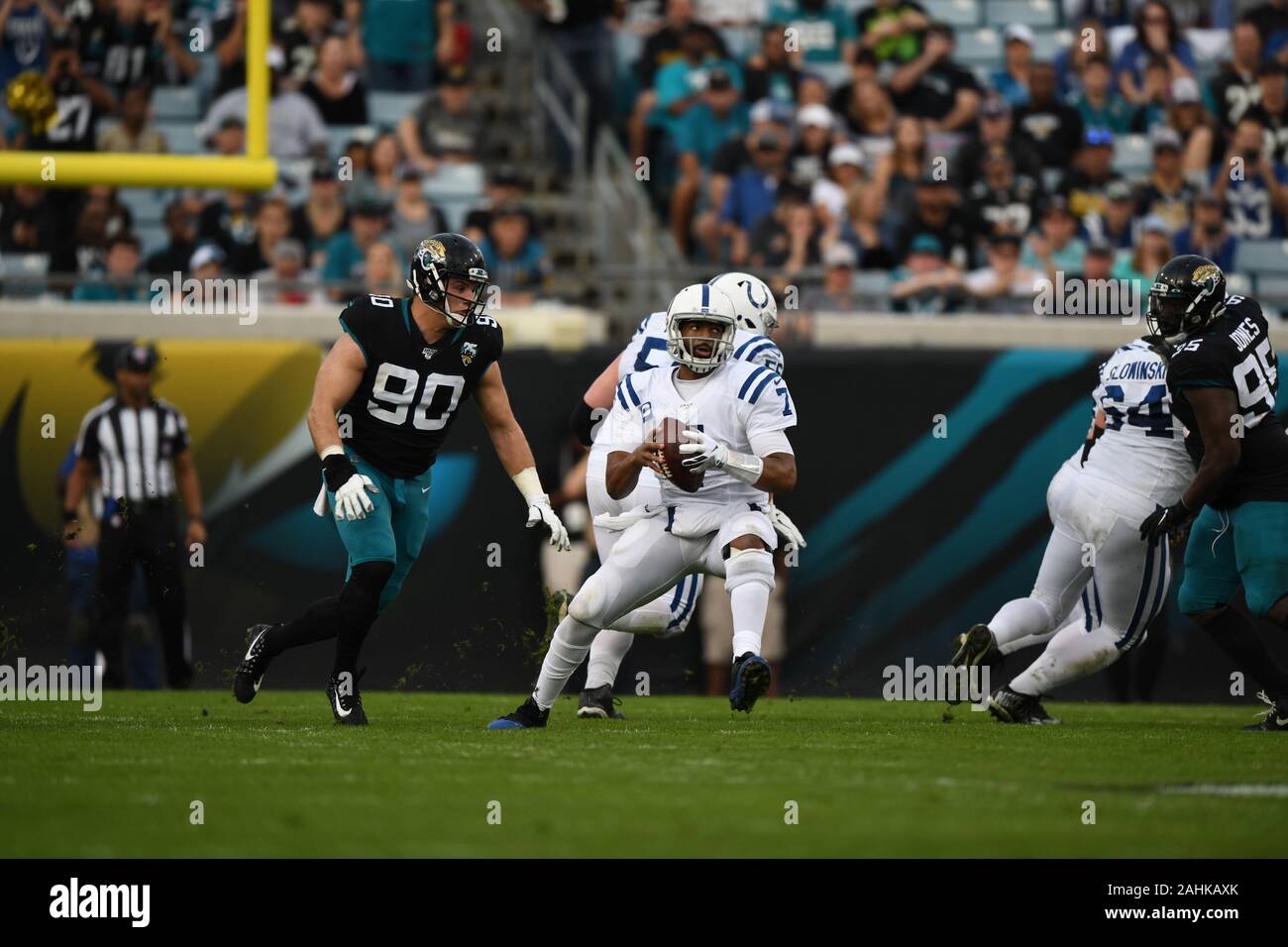 Jacksonville, FL, USA. 29th Dec, 2019. Jacksonville Jaguars defeat ...