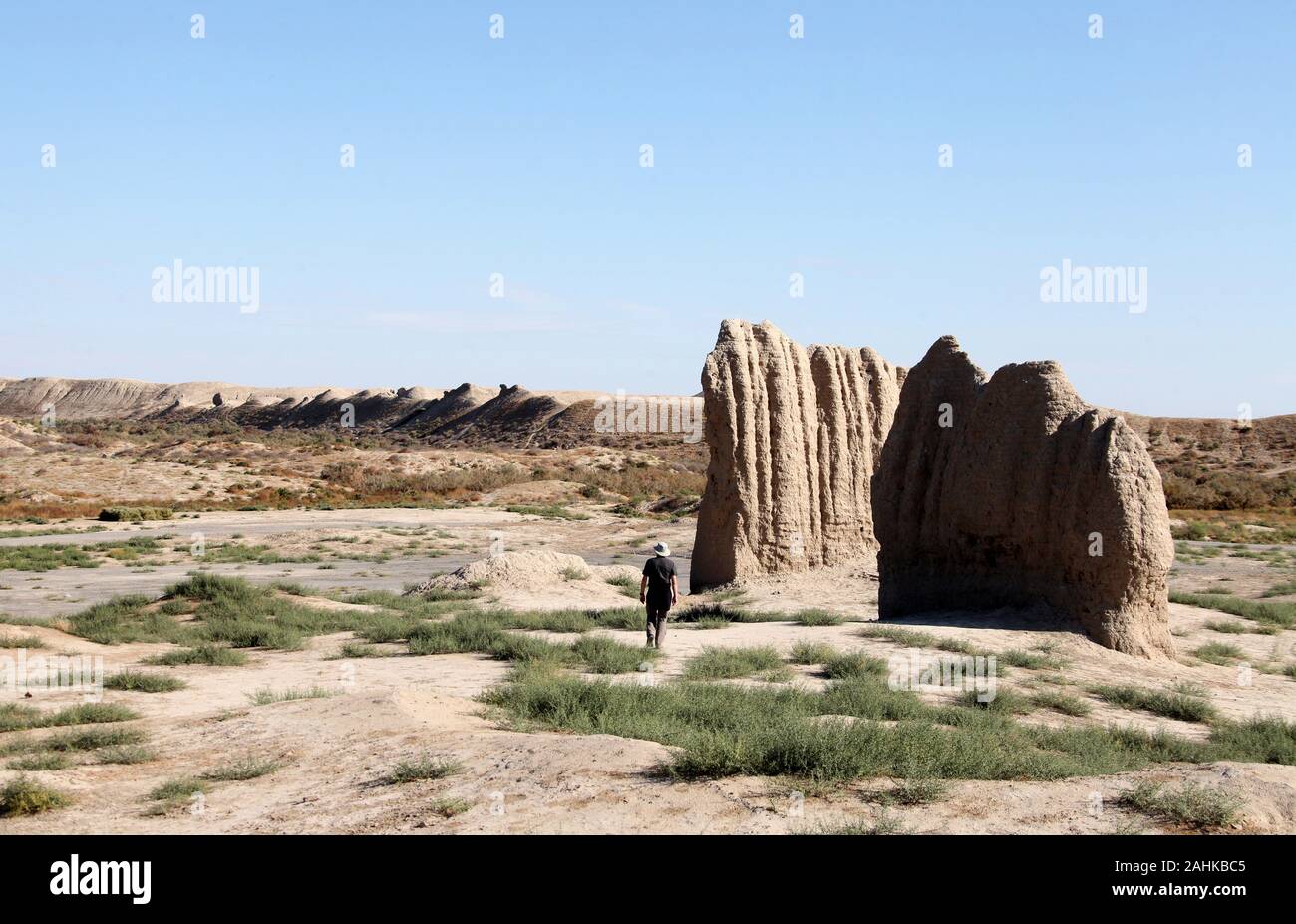 Archaeologist at Ancient Merv in Turkmenistan Stock Photo - Alamy