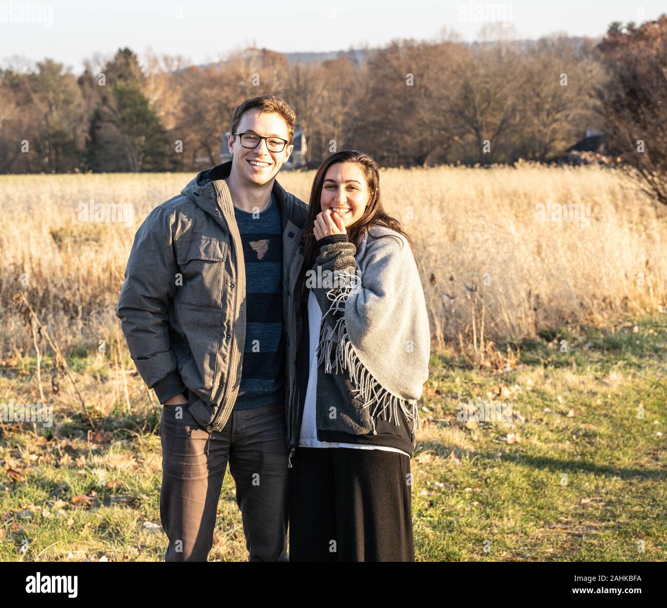 Bashful couple hi-res stock photography and images - Alamy