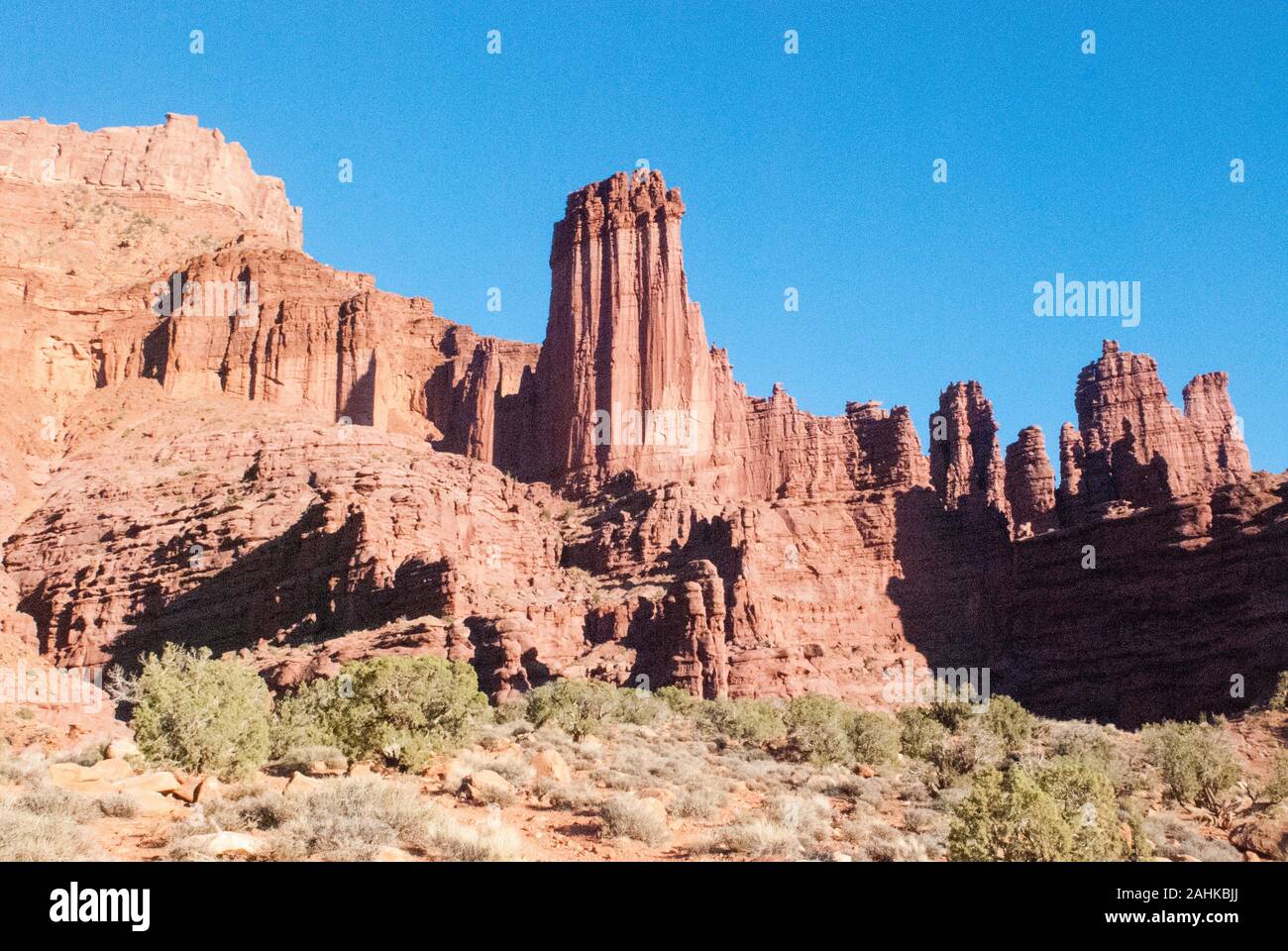 Fisher Towers, Moab, Utah Stock Photo - Alamy