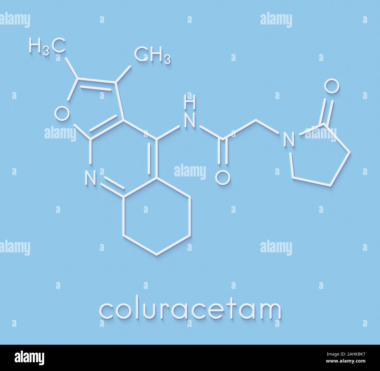 Coluracetam Skeletal formula Stock Photo - Alamy