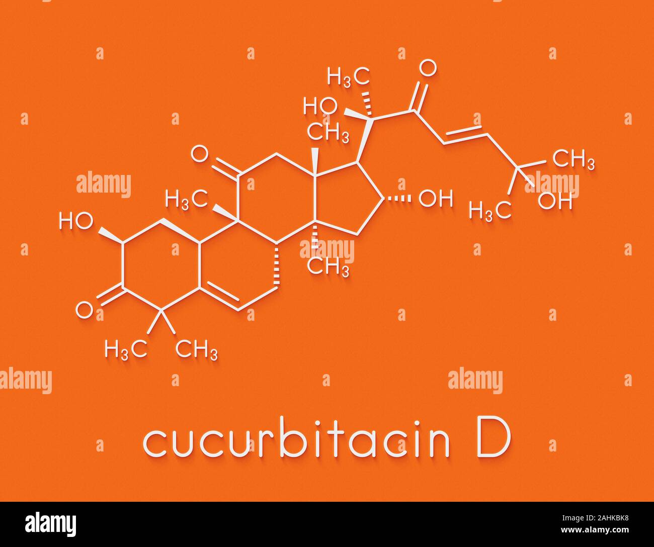 Cucurbitacin D bitter molecule. Skeletal formula Stock Photo - Alamy