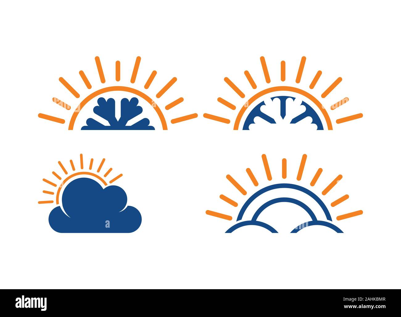 Orange sun logo for your company, Sunburst icon, abstract creative sun ...
