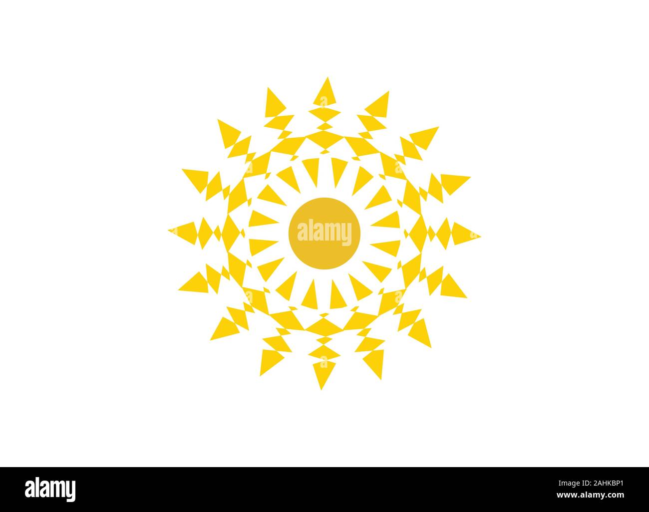 Orange sun logo for your company, Sunburst icon, abstract creative sun ...