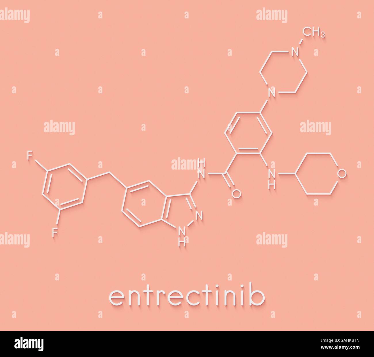 Entrectinib cancer drug molecule hi-res stock photography and images ...