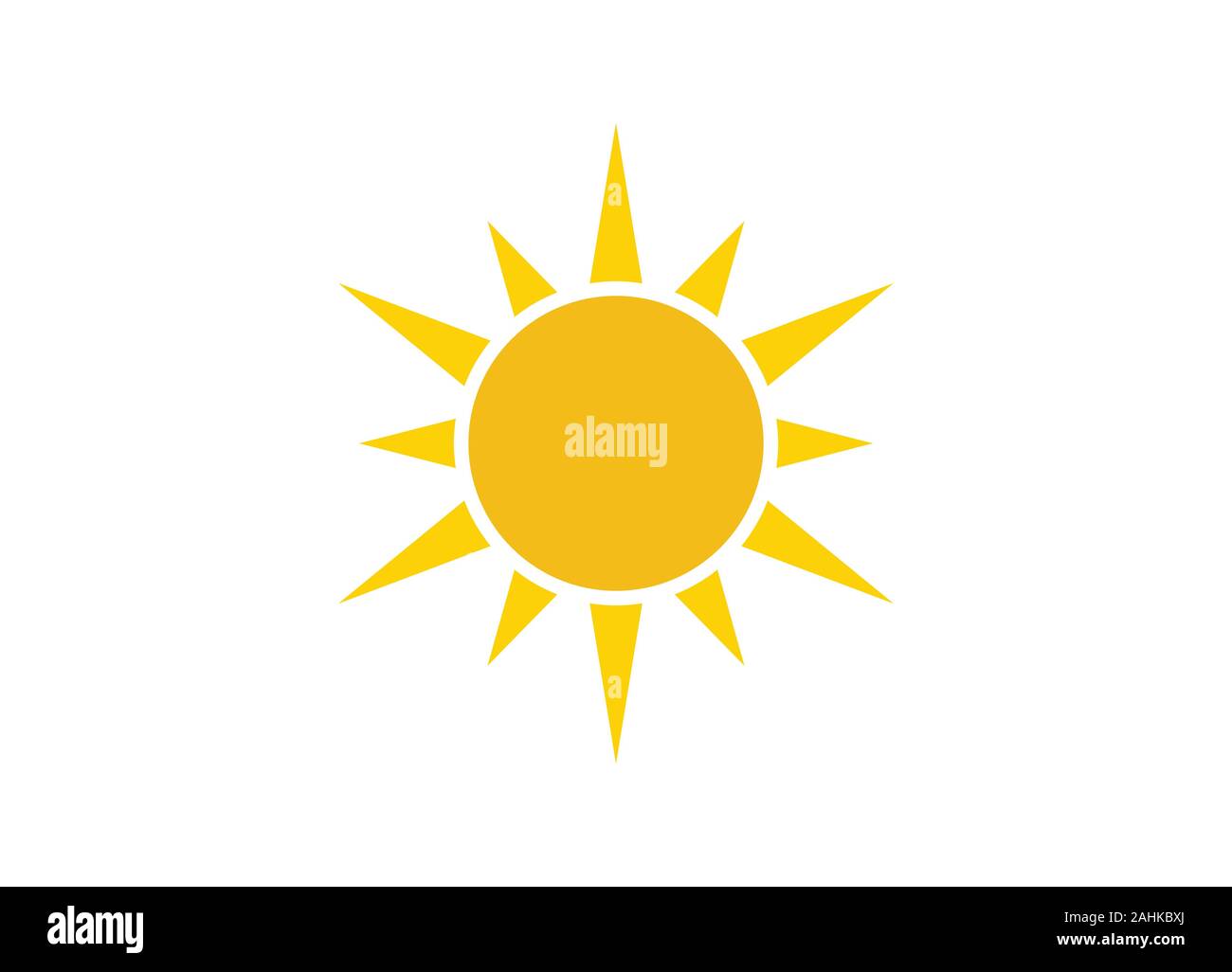 Orange sun logo for your company, Sunburst icon, abstract creative sun ...