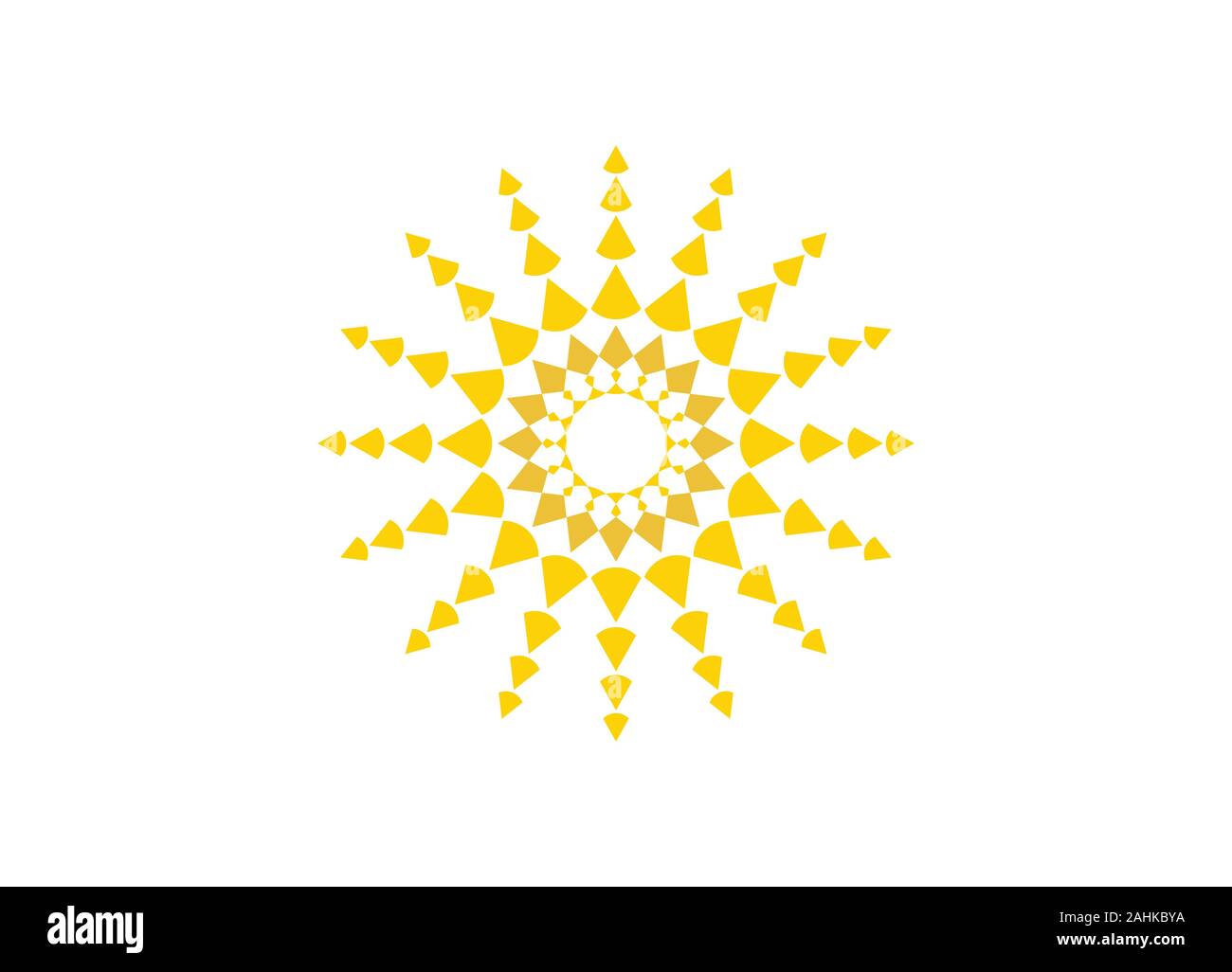 Orange sun logo for your company, Sunburst icon, abstract creative sun ...