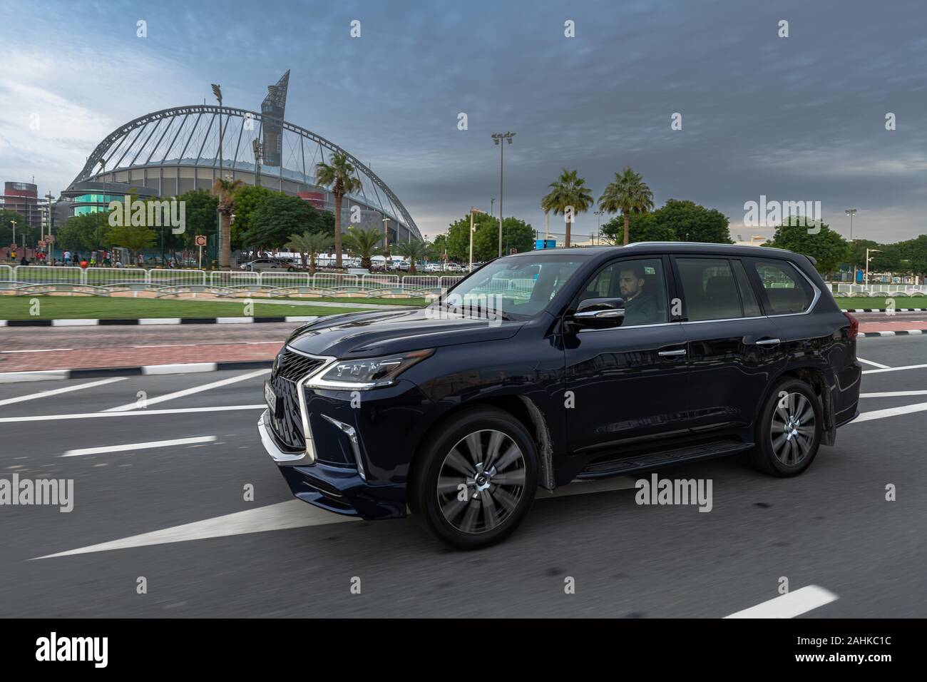Blue Lexus LX 570 on Road Stock Photo - Alamy