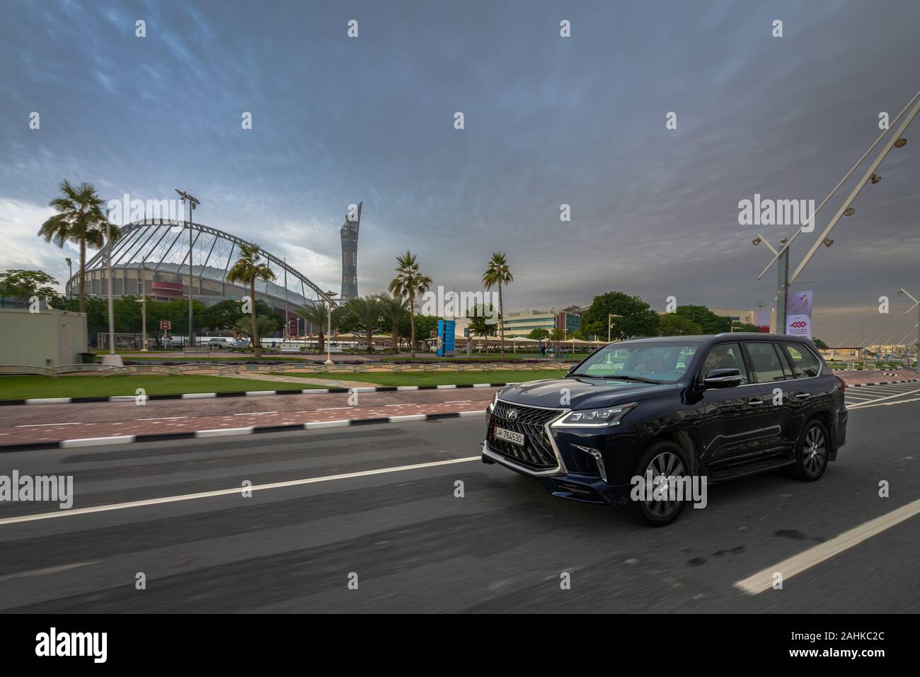 Blue Lexus LX 570 on Road Stock Photo - Alamy