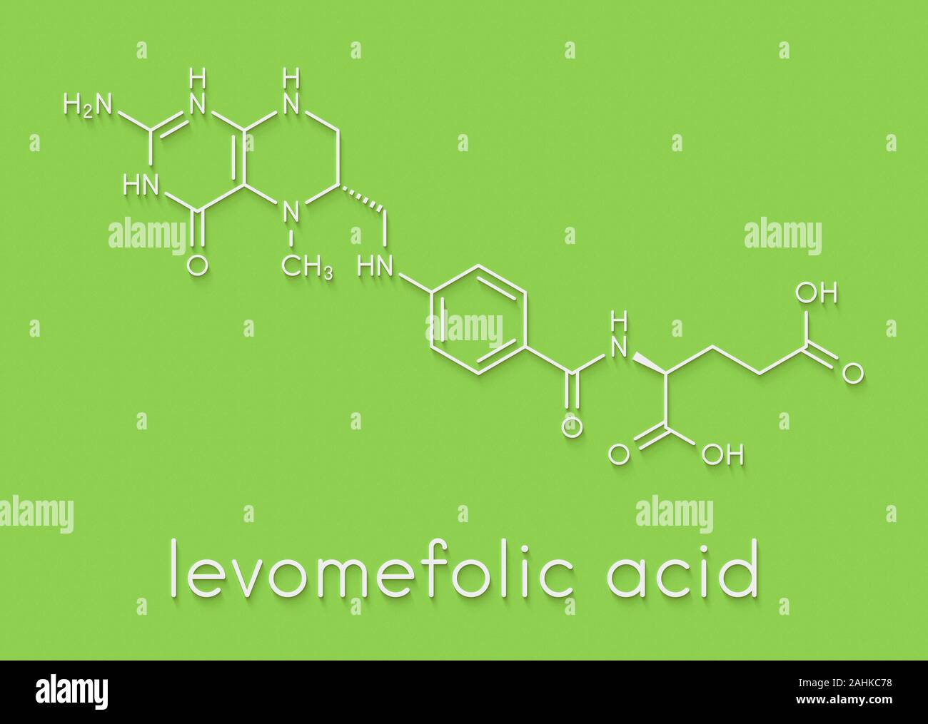 Levomefolic acid molecule hi-res stock photography and images - Alamy