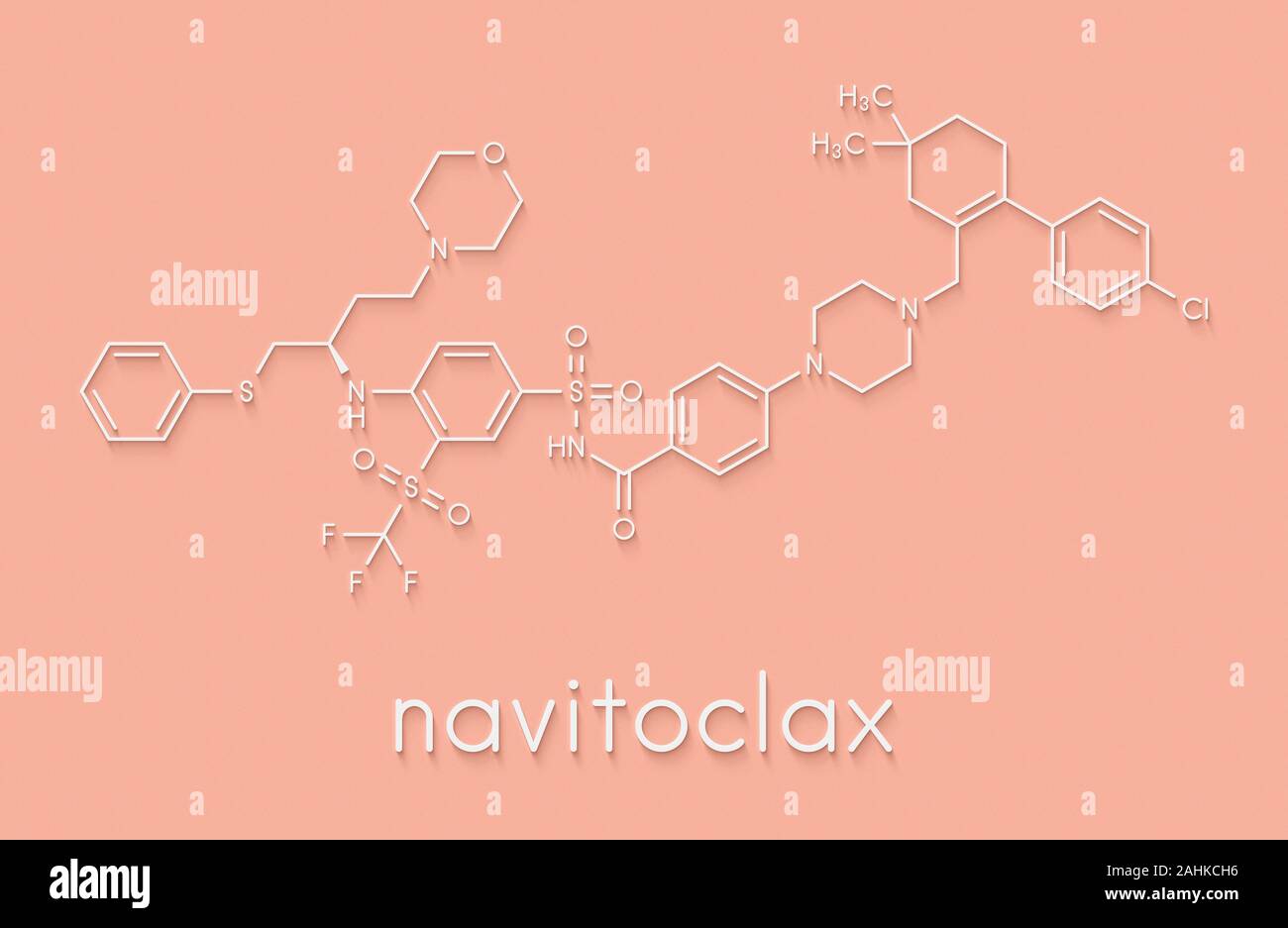 Navitoclax drug molecule. Skeletal formula Stock Photo - Alamy
