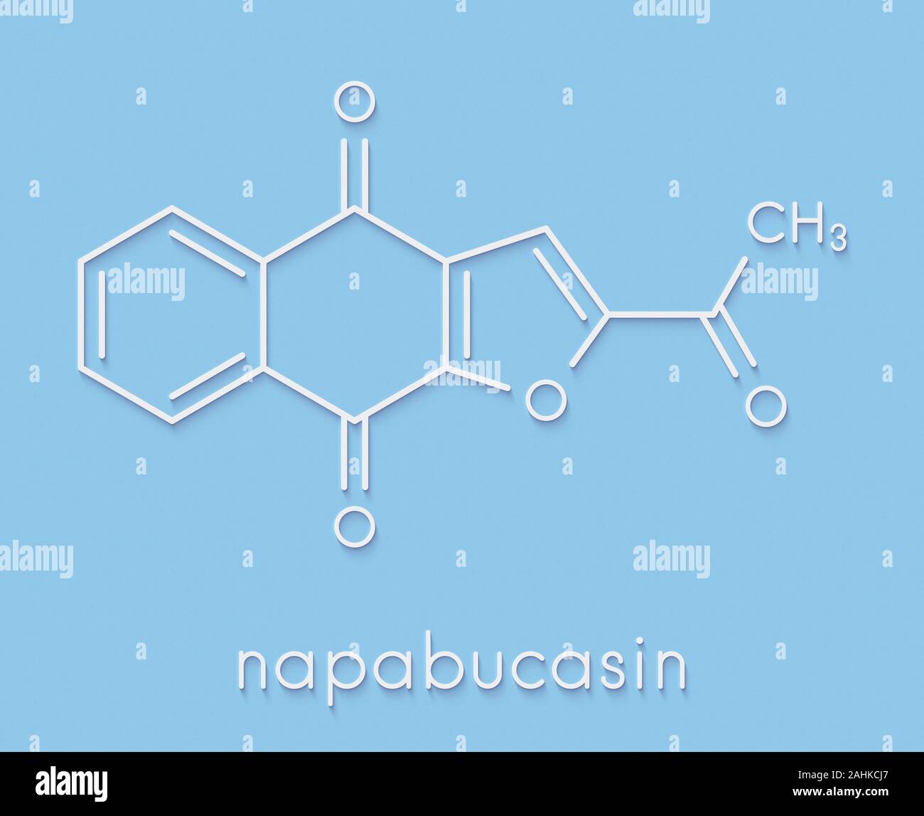 Napabucasin cancer drug molecule. Skeletal formula Stock Photo - Alamy