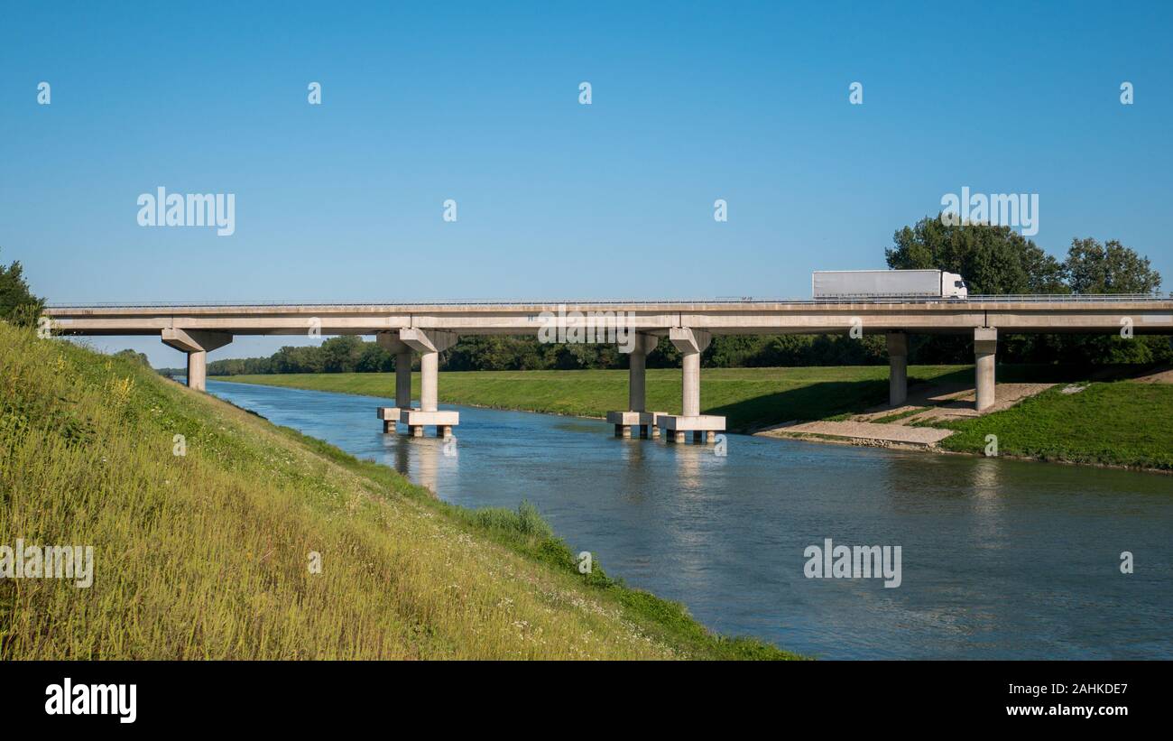 Truck Crossing Highway Bridge High Resolution Stock Photography and ...