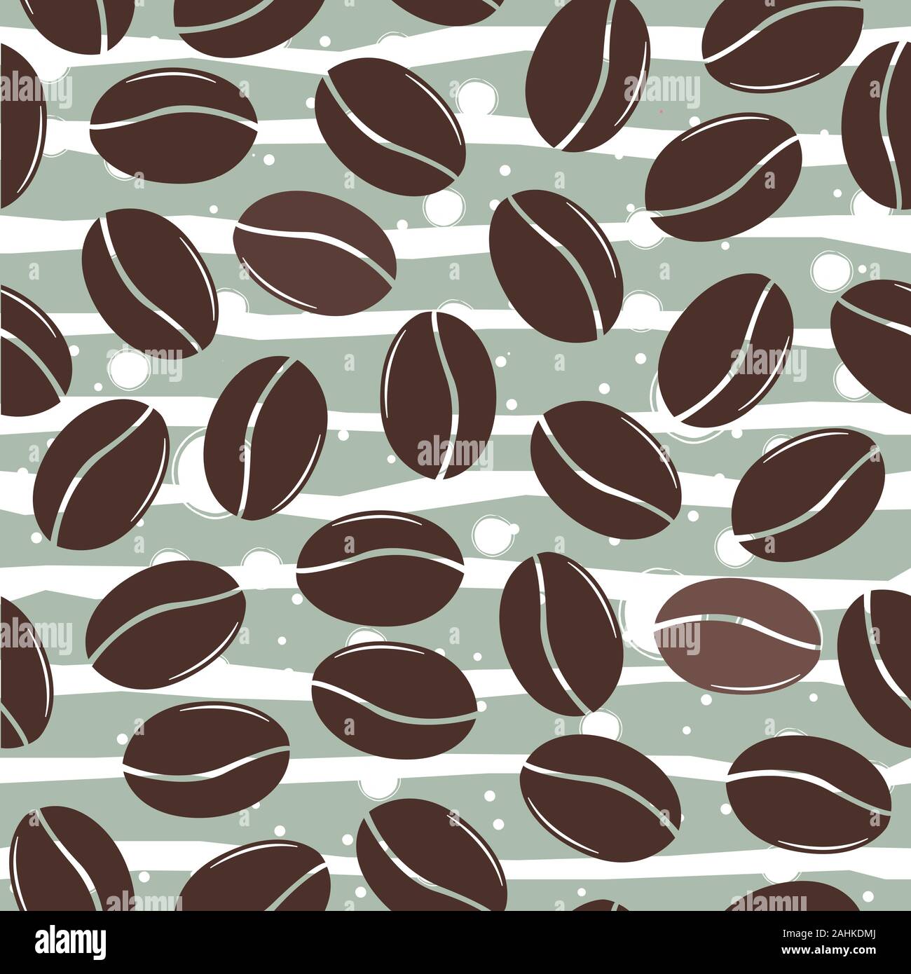 Modern seamless pattern with coffee beans on subtle grey background ...