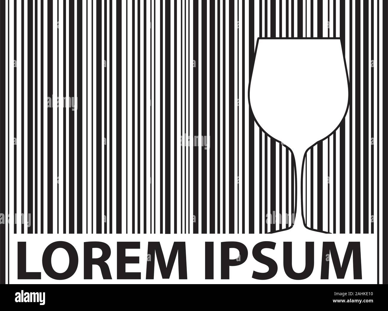 Wine Barcode Vector
