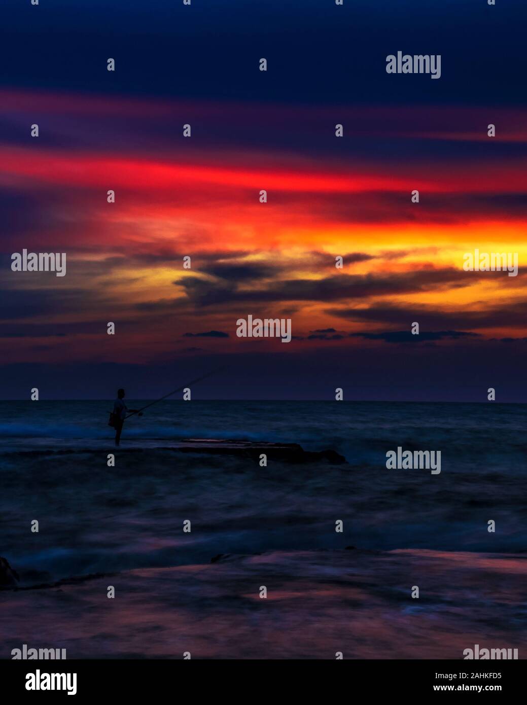 The amazing view during the sunset Stock Photo - Alamy