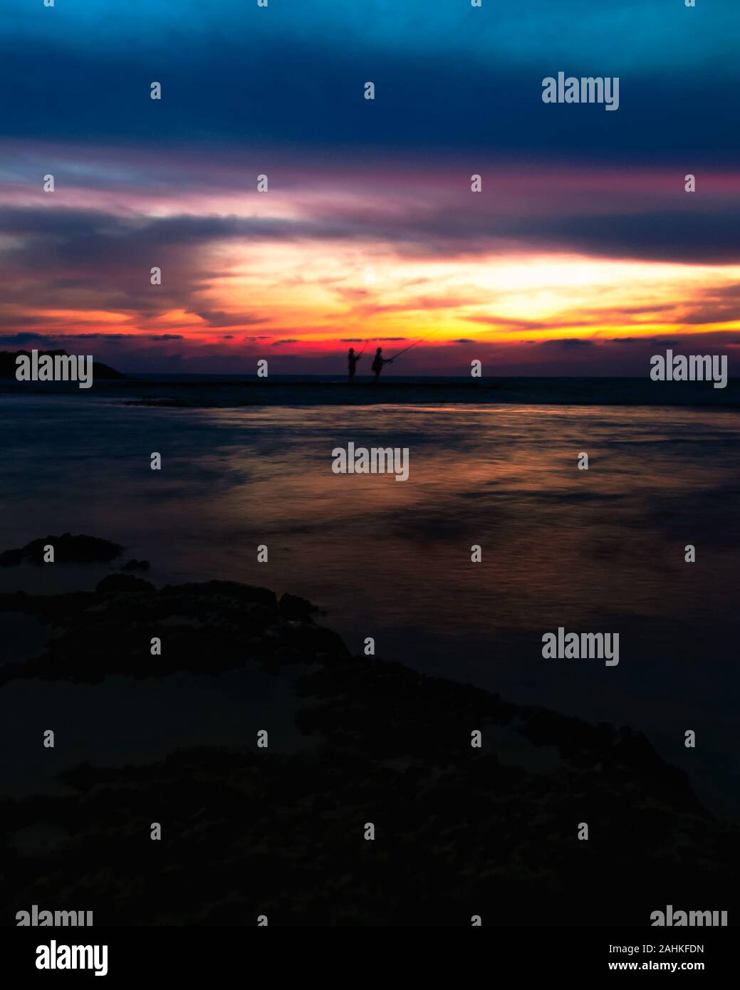 The amazing view during the sunset Stock Photo - Alamy