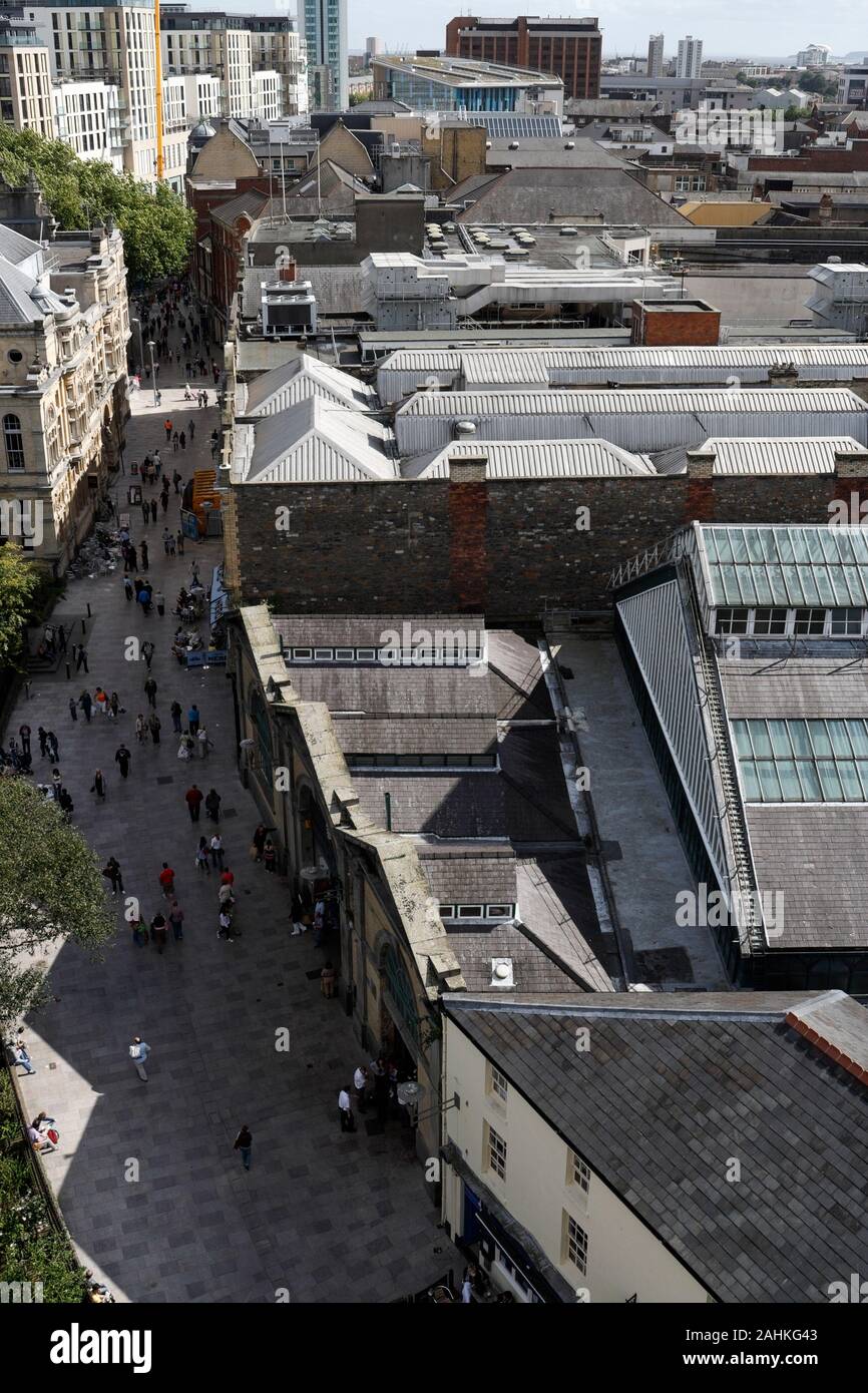 Cardiff city centre aerial hi-res stock photography and images - Alamy