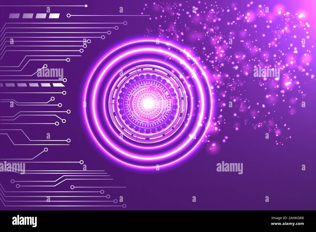 Abstract circle computer technology business background Stock Vector ...