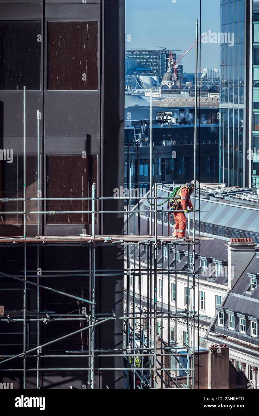 Construction Workers At A Building Site In Central London High ...