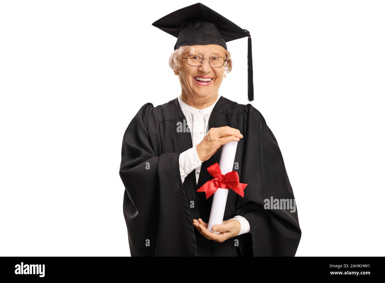 Hands holding diploma hi-res stock photography and images - Alamy