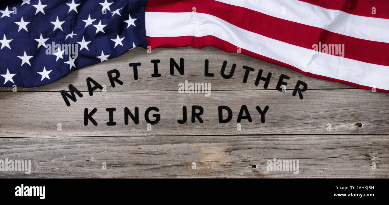 Martin luther king american flag hi-res stock photography and images ...