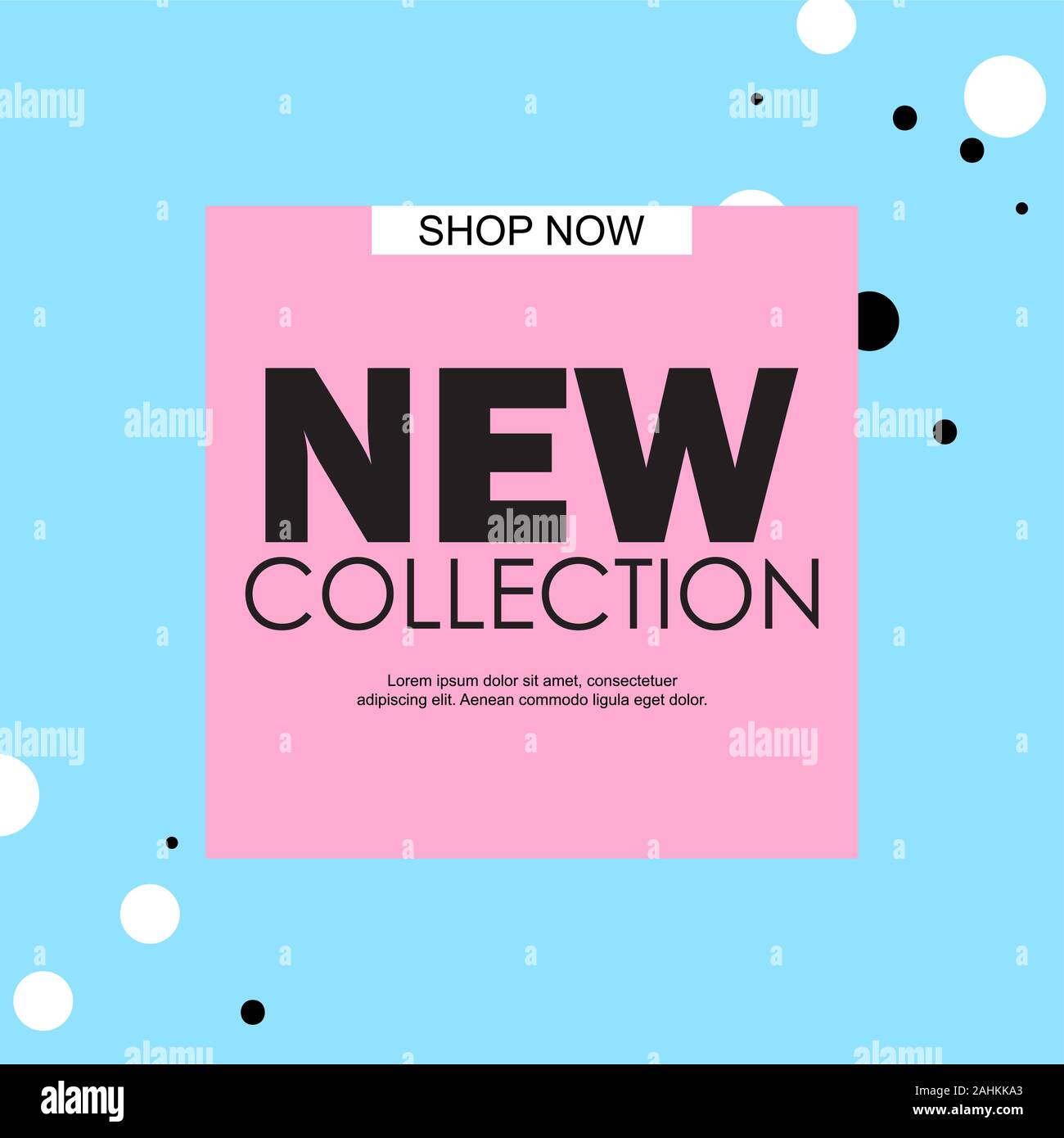 Abstract New Collection Poster Template Background. Vector Illustration ...