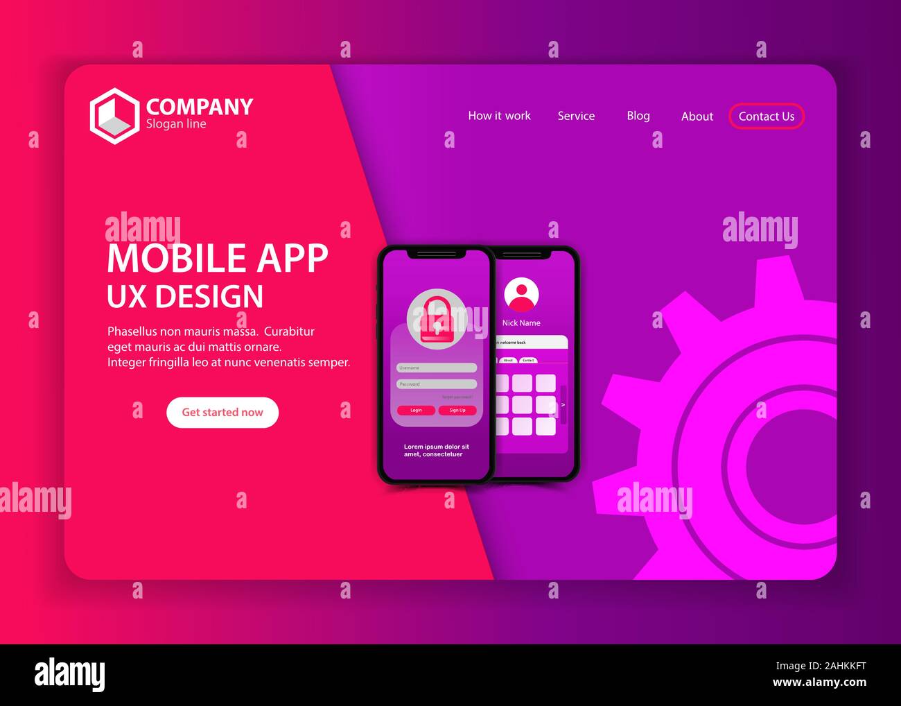 Banking login page Stock Vector Images - Alamy