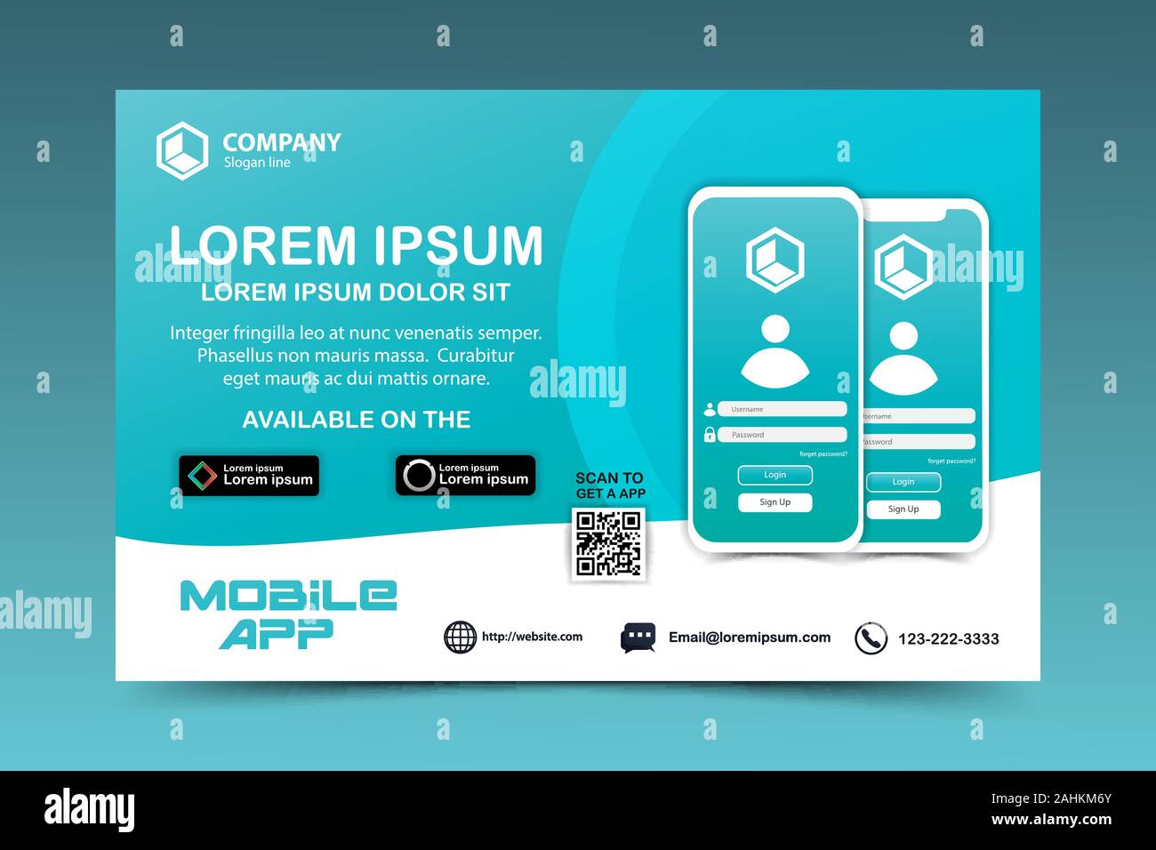 Modern mobile device home Stock Vector Images - Alamy