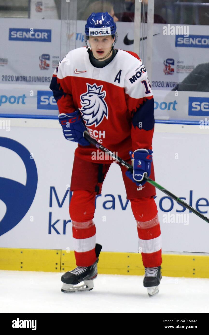 Jan Jenik (CZE) in action during the 2020 IIHF World Junior Ice Hockey ...
