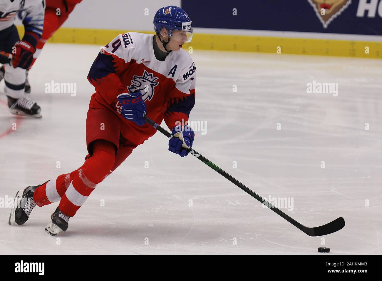 Jan Jenik (CZE) in action during the 2020 IIHF World Junior Ice Hockey ...