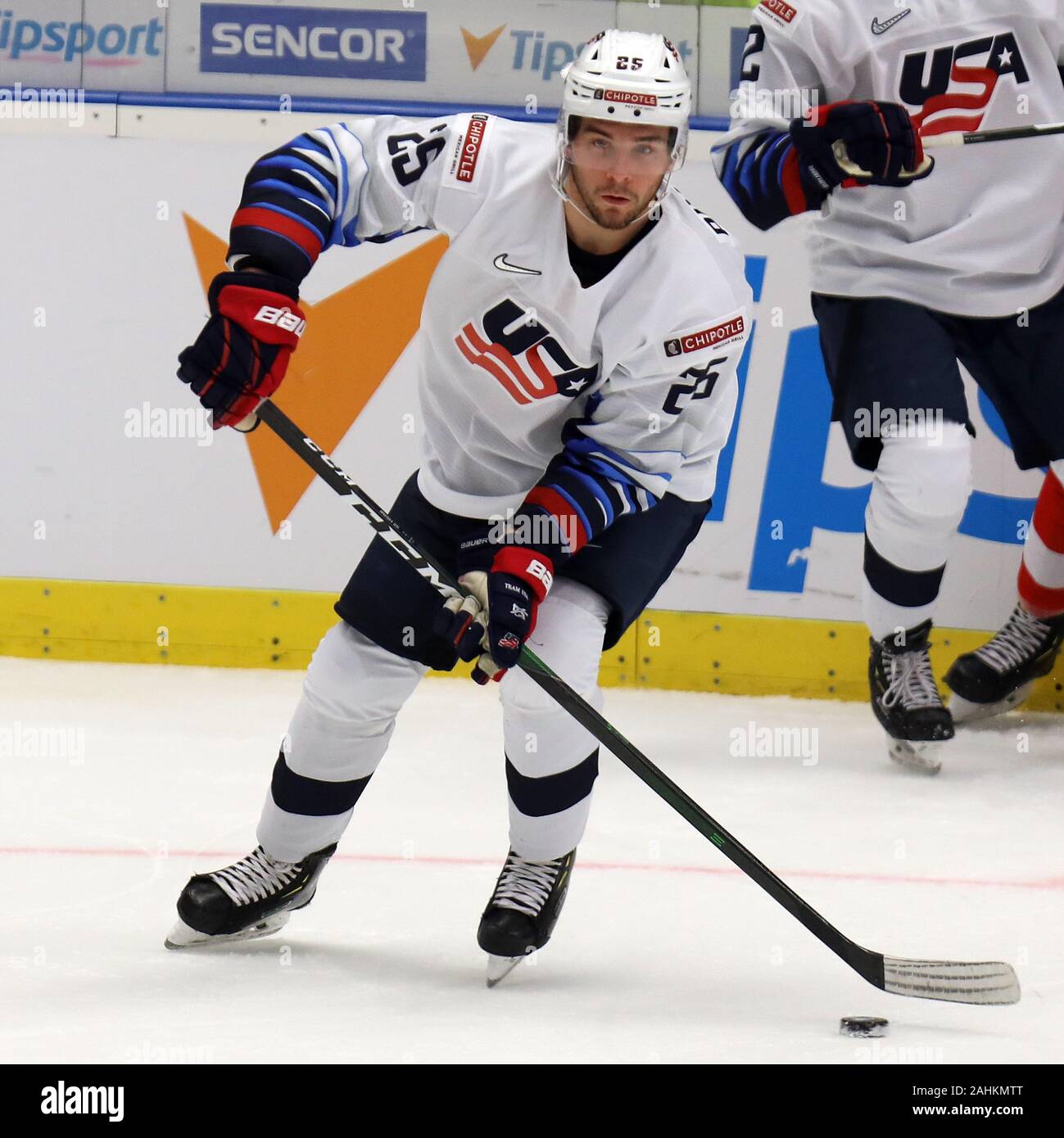 Jacob Pivonka (USA) in action during the 2020 IIHF World Junior Ice ...