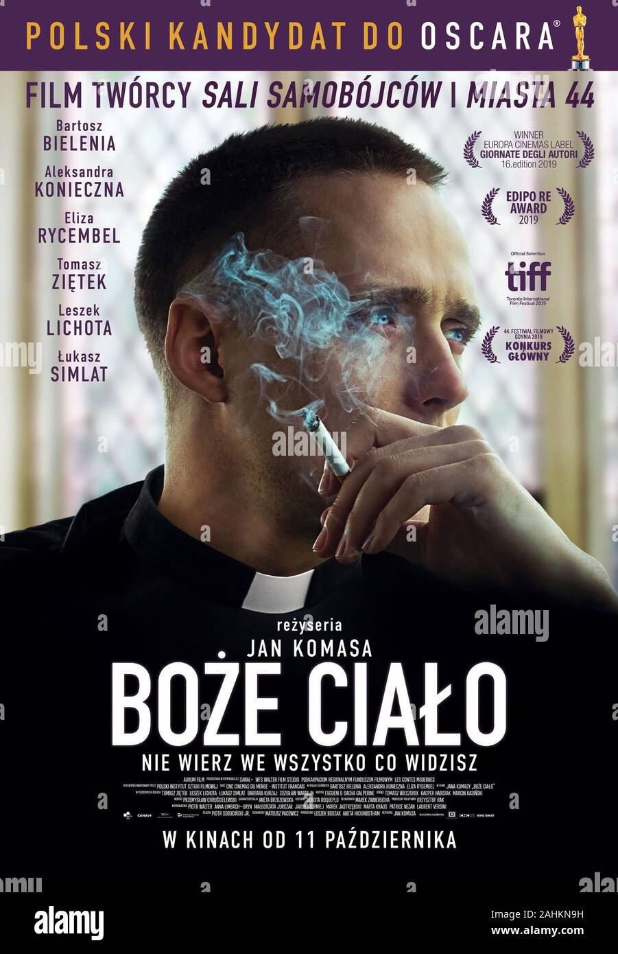 CORPUS CHRISTI, (aka BOZE CIALO), Polish poster, Bartosz Bielenia, 2019 ...