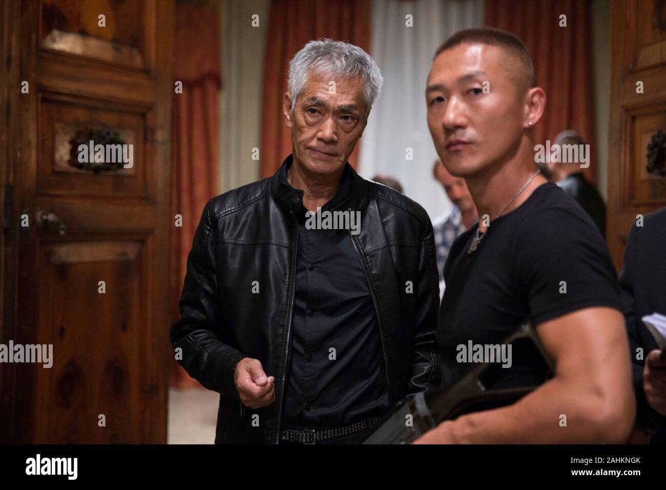 HARD NIGHT FALLING, from left: Hal Yamanouchi, Yoon C. Joyce, 2019. ph: Francesca Cassaro ...