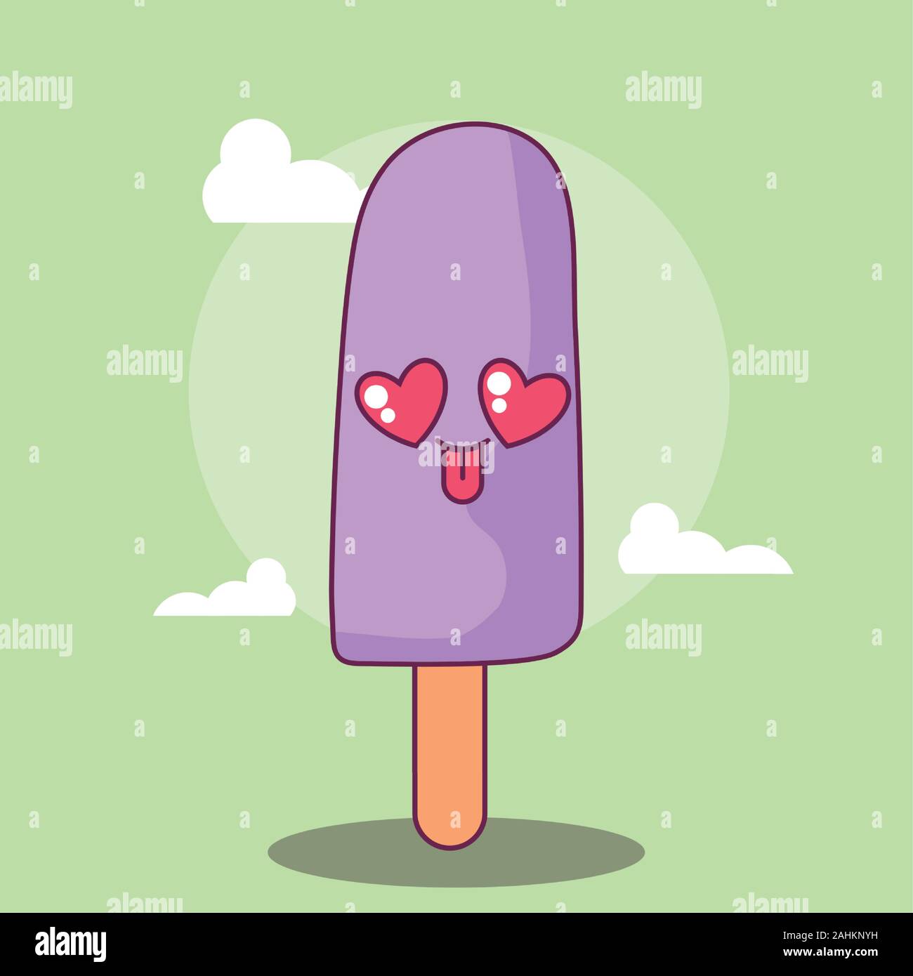 popsicle cartoon design, Kawaii expression cute character funny and ...