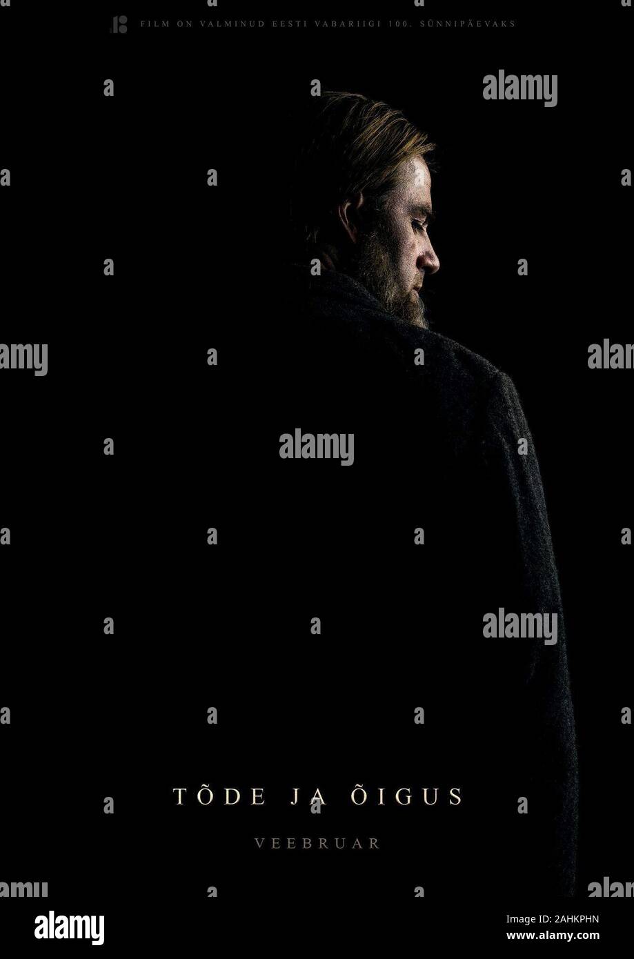 TRUTH AND JUSTICE, (aka TODE JA OIGUS), Estonian advance poster, Priit ...