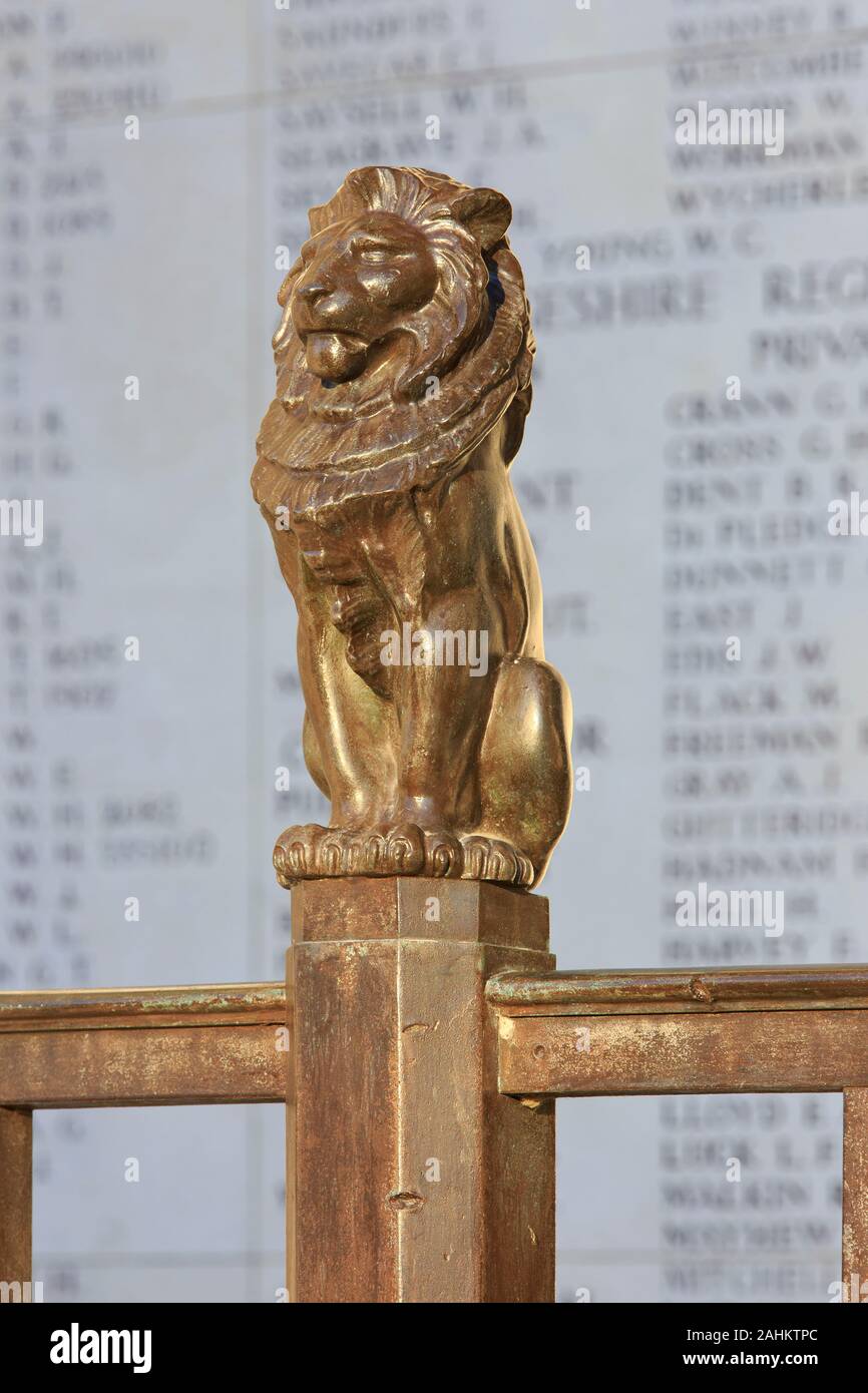 The names of numerous British and Commonwealth soldiers who died during ...